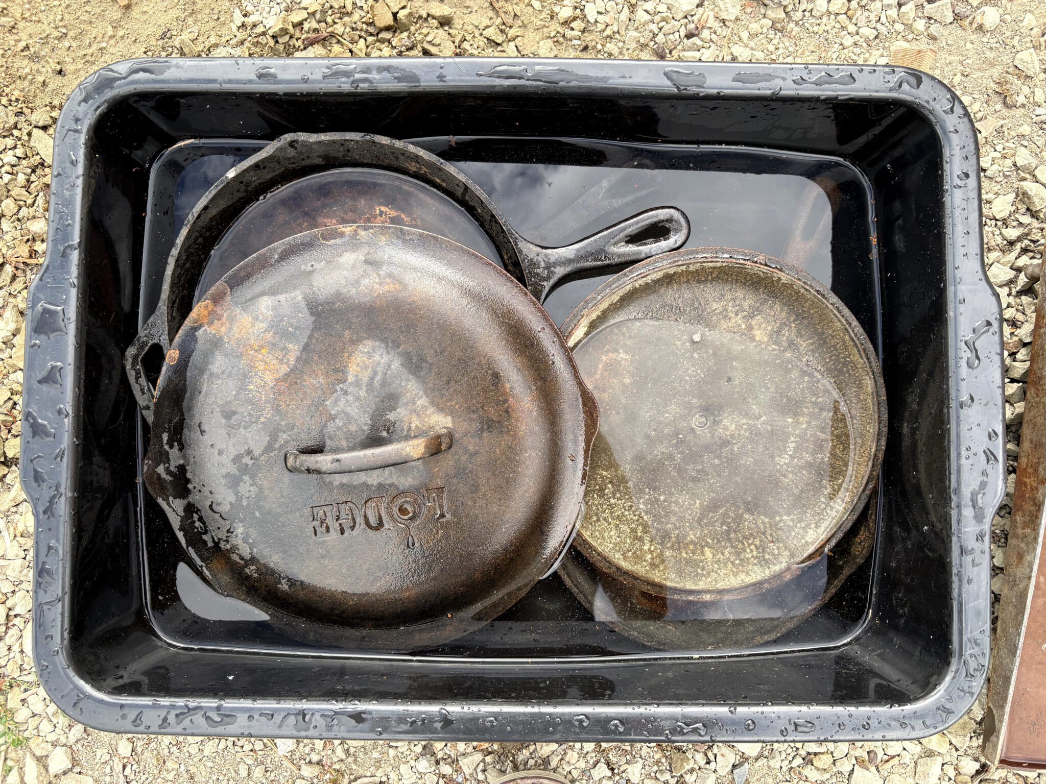 How to Restore Rusty Cast Iron Pans - The Rural Homesteader
